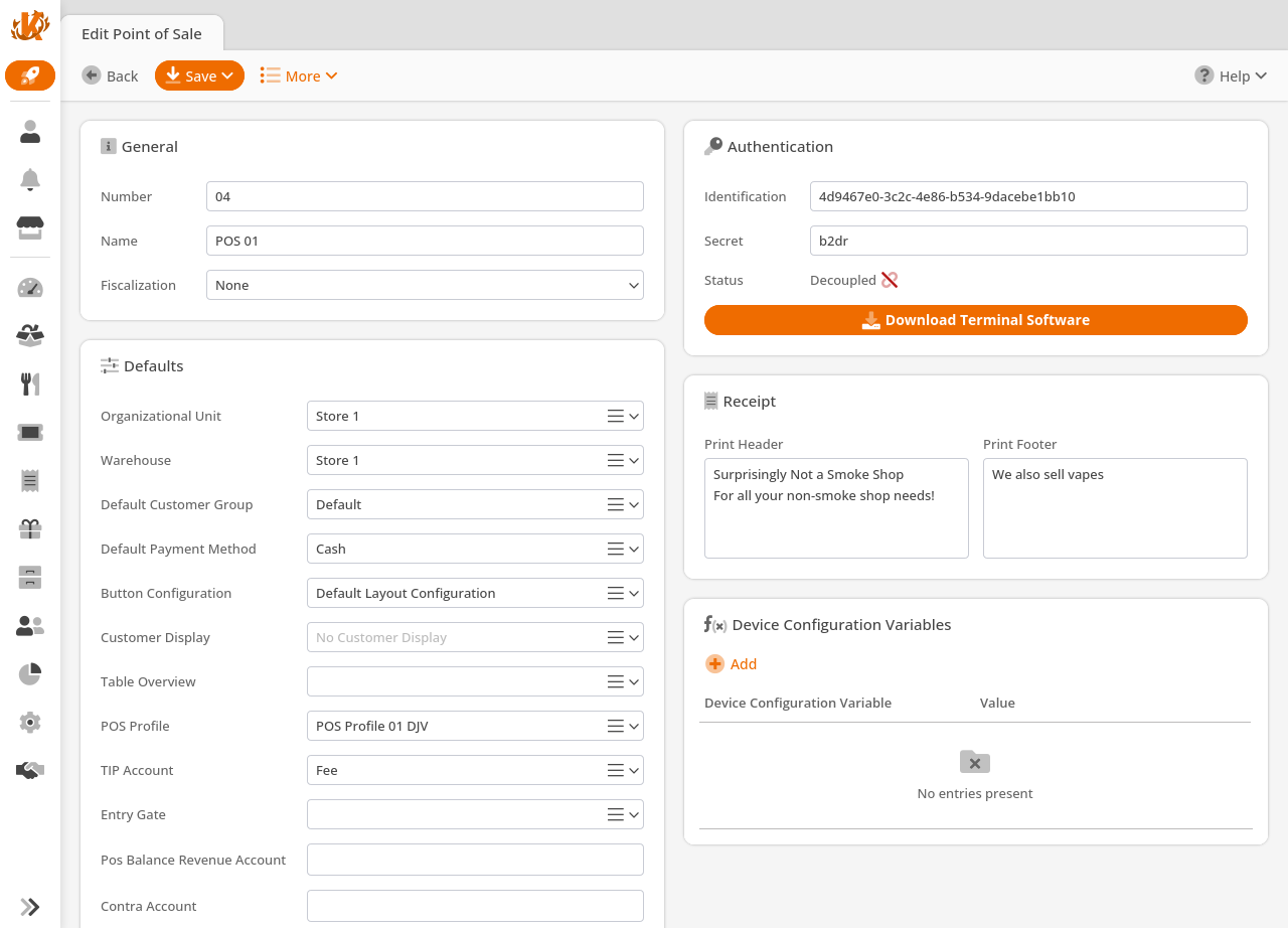First Steps » KORONA POS Manual
